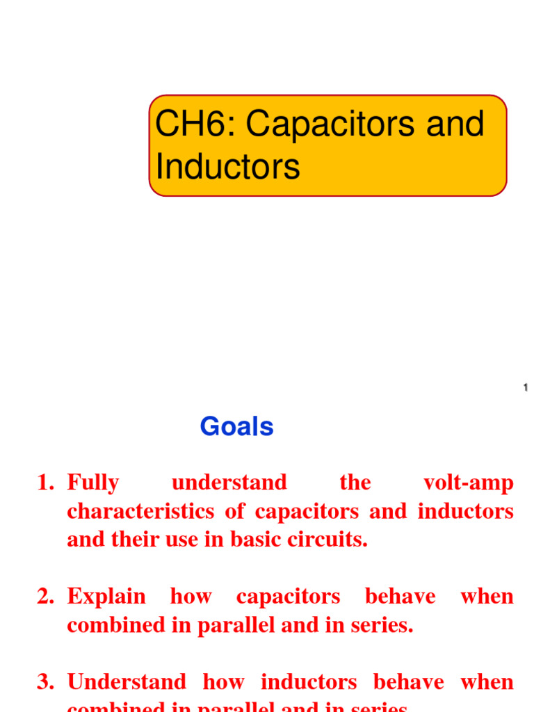 CH 6 | PDF | Capacitor | Inductor