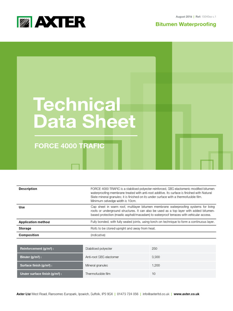 FT FORCE 4000 TRAFIC | PDF | Secondary Sector Of The Economy | Building Engineering