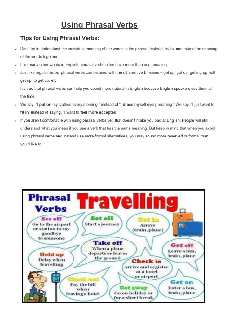 Mastering Phrasal Verbs in English | PDF | English Language | Verb