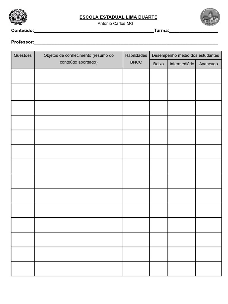 Planilha de Conselho de Classe Escolar | PDF | Carreira e Crescimento