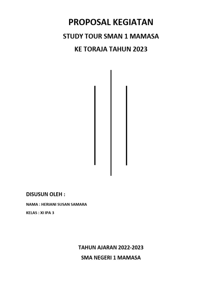 Proposal Kegiatan | PDF | Perjalanan
