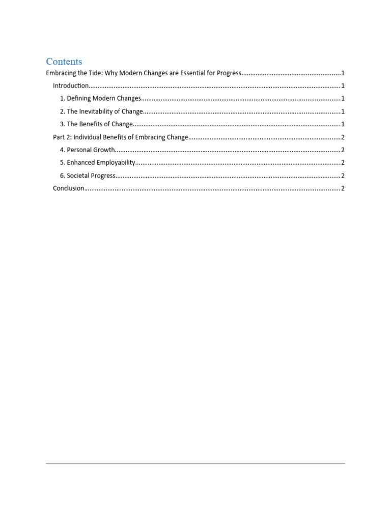 Embracing Change for Progress and Growth | PDF | Society | Entrepreneurship