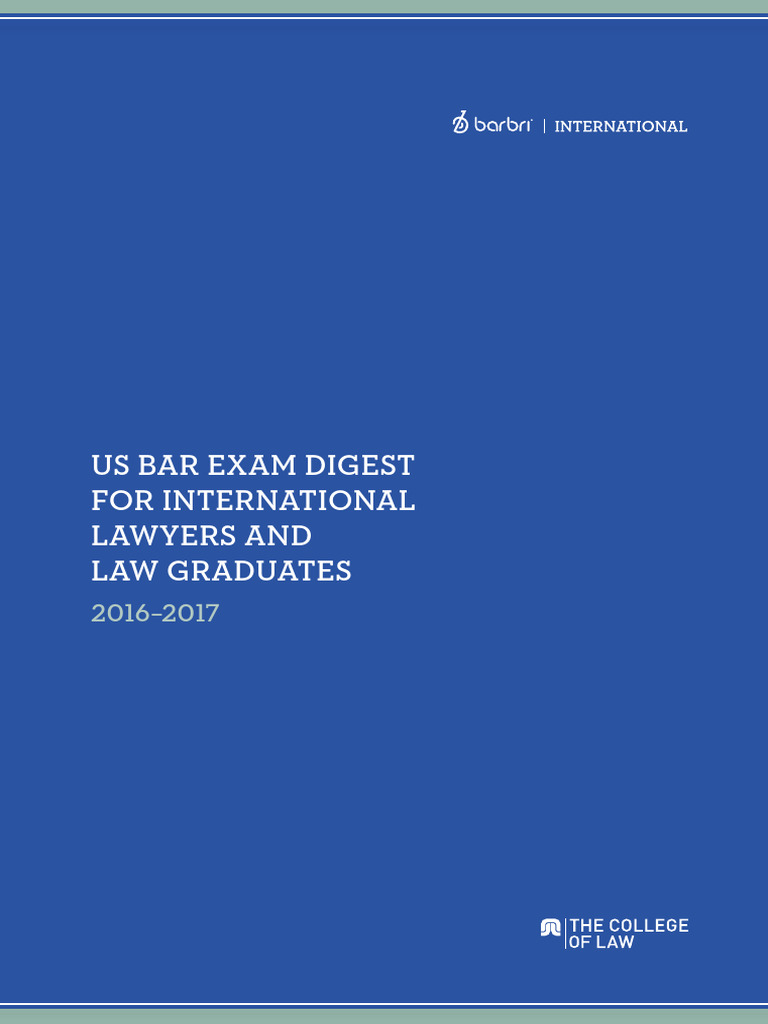 U.S. Bar Exam Digest for Foreign Lawyers | PDF | Common Law | Justice