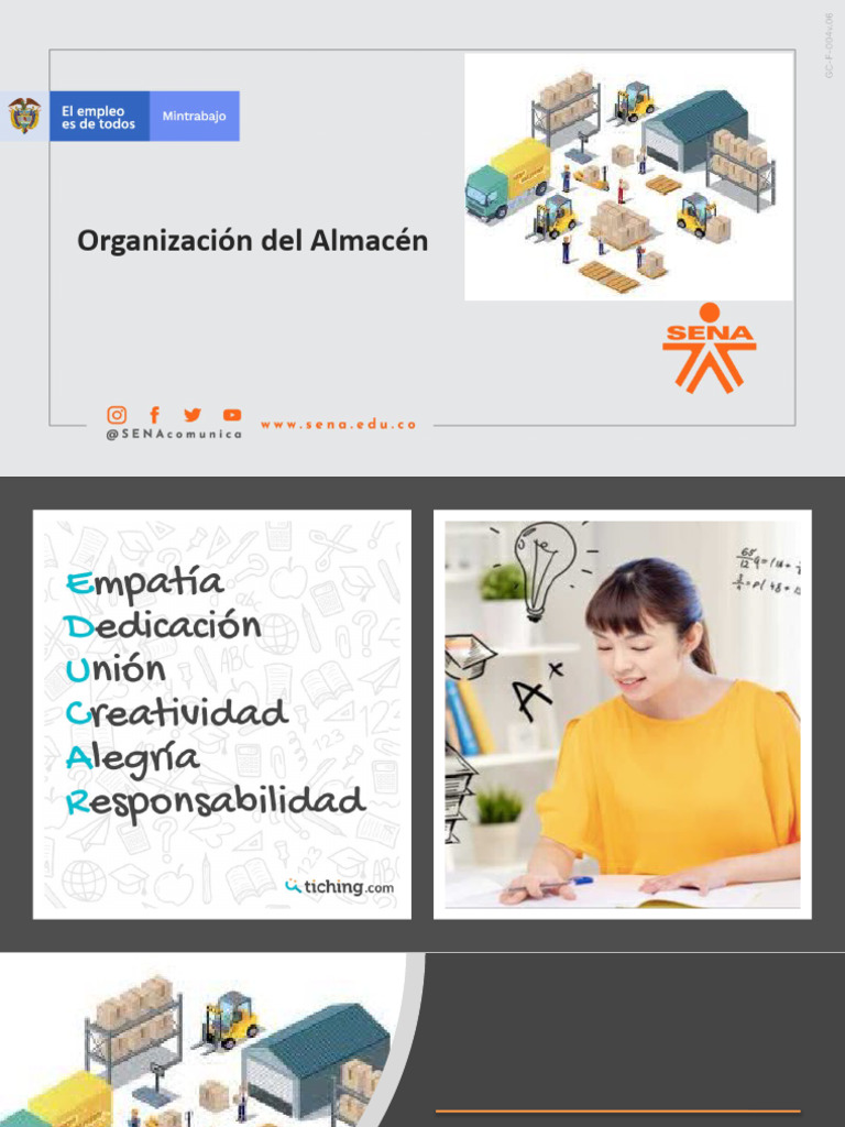 Presentación Organizacion Del Almacen | PDF | Almacén | Logística