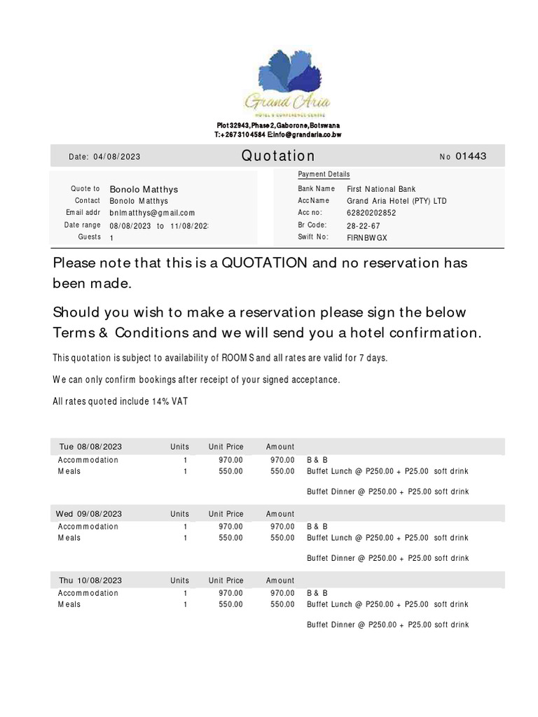 QUOTATION2 | PDF | Cheque | Credit Card