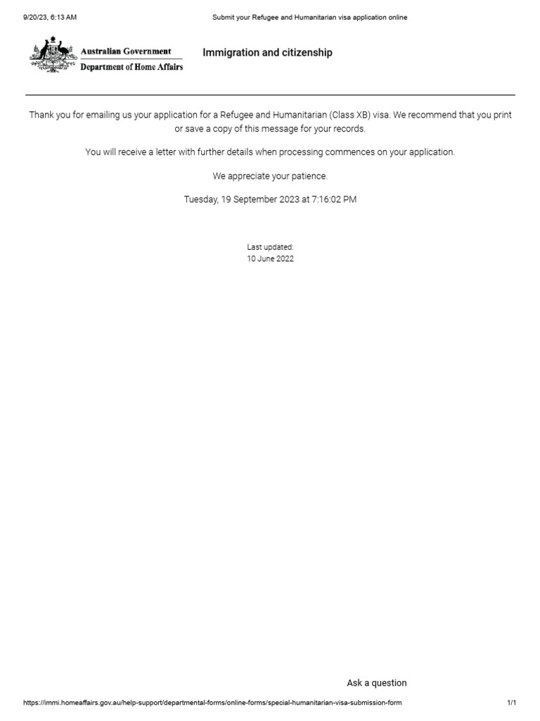 Submit Your Refugee and Humanitarian Visa Application Online Yosuf Khan ...