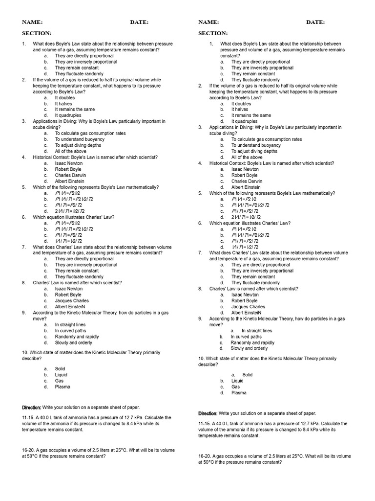 Summative Module 1 Pdf Gases Thermodynamics 