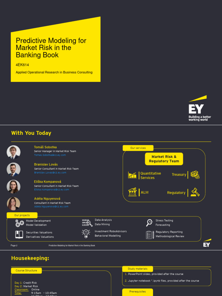 Vse MR Predictive Modeling For Market Risk in The Banking Book v3 | PDF ...