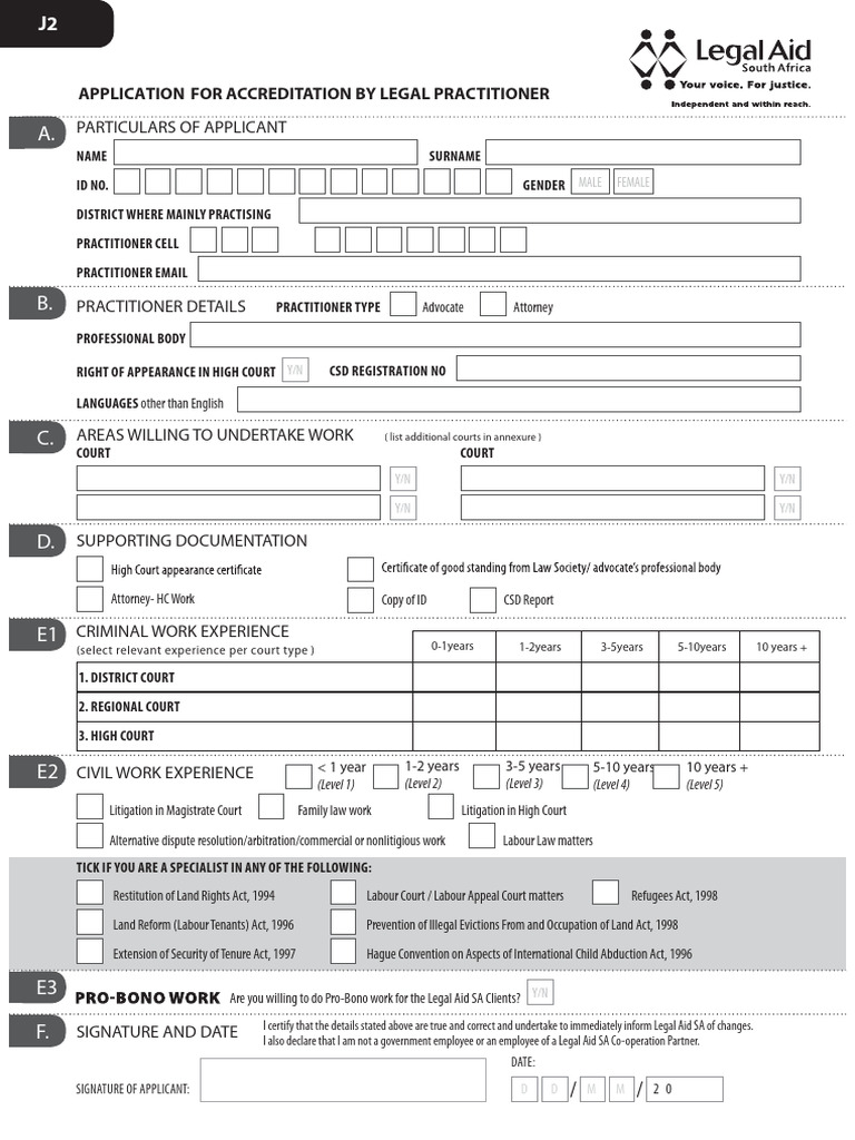 Application For Accreditation by Legal Aid | PDF | Justice | Crime ...