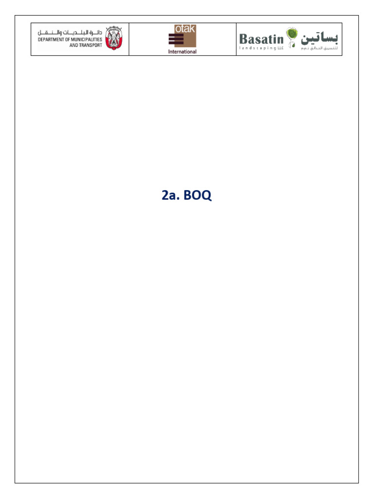 02a. BOQ | PDF | Concrete | Building Engineering