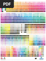 PANTONE CMYK Color Chart Guide | PDF | Light | Image Processing