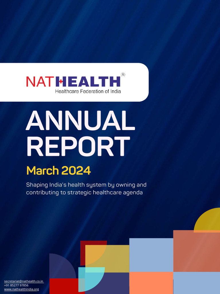 NATHEALTH Annual Report 2023-24 | PDF | Health Care | Health System