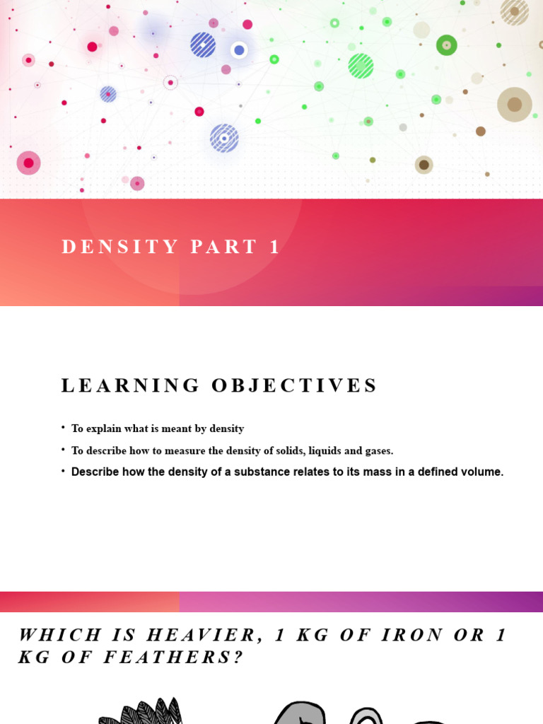 1 Density | PDF | Litre | Volume