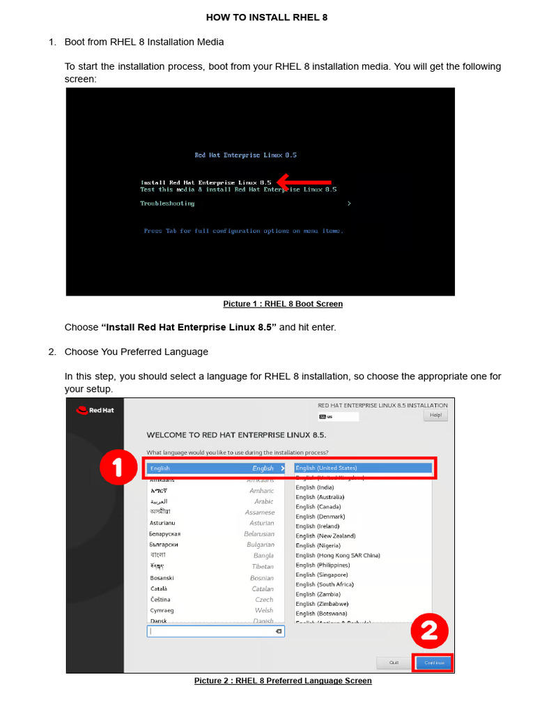 How To Install Rhel 8 Pdf Red Hat Operating System Families
