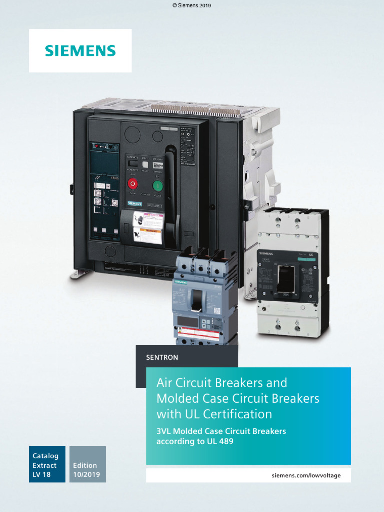 MoldedCaseCircuitBreakers 3VL UL LV18 102019 EN 202003241845573615 | PDF | Relay | Electrical ...