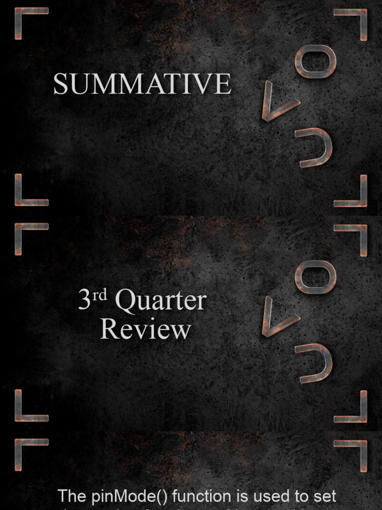 Electronics q3 Reviewer | PDF | Arduino | Software Engineering