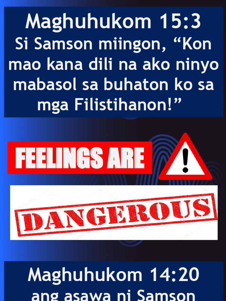 Sermon - Feelings Are Dangerous - March 17 | PDF