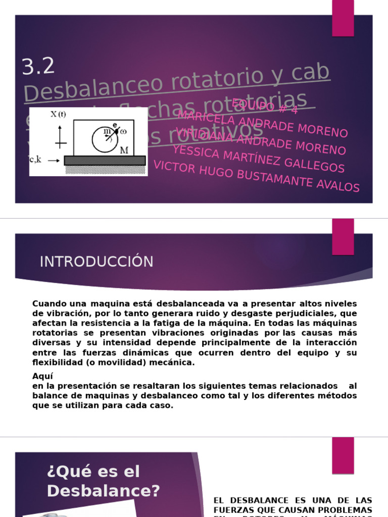 Desbalanceo y cabeceo en máquinas rotativas | PDF | Rodamiento ...