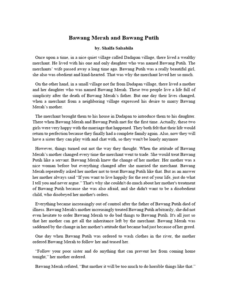 Shalfa Salsabila Bawang Merah and Bawang Putih | PDF