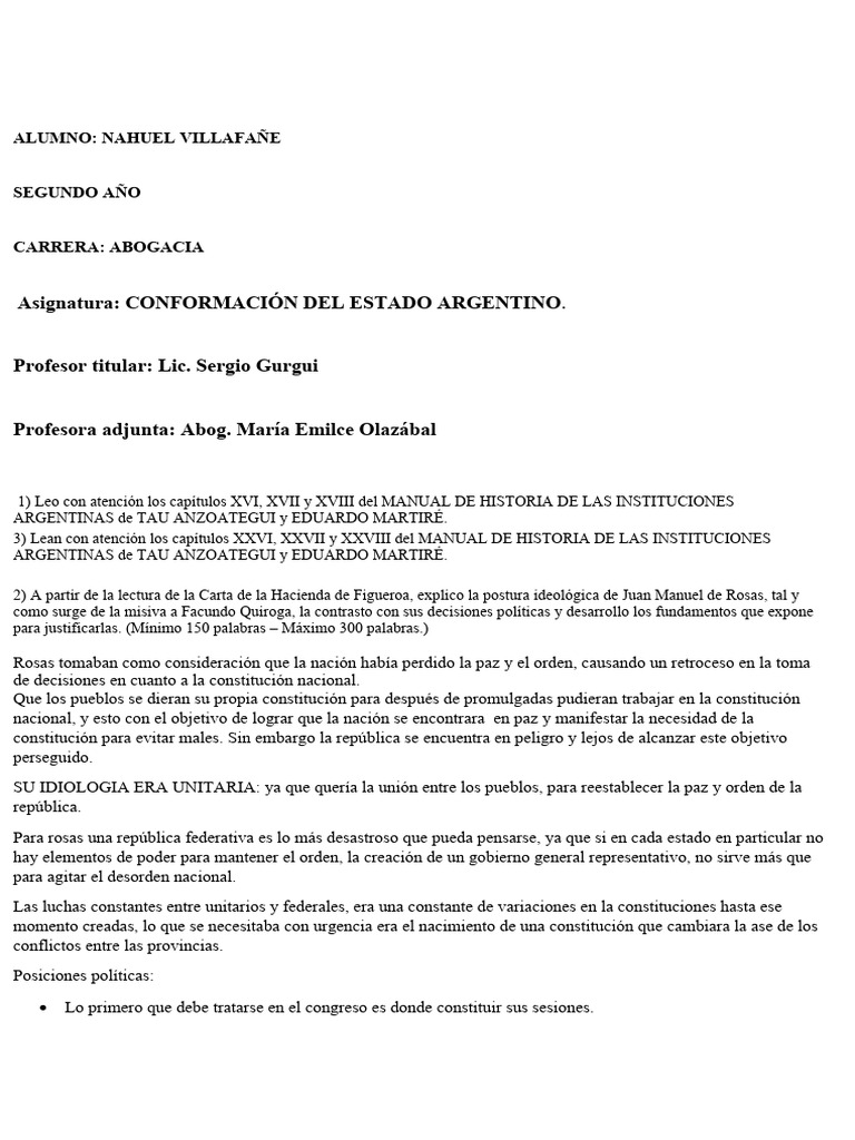 TP Historia 2 | PDF | República | Buenos Aires