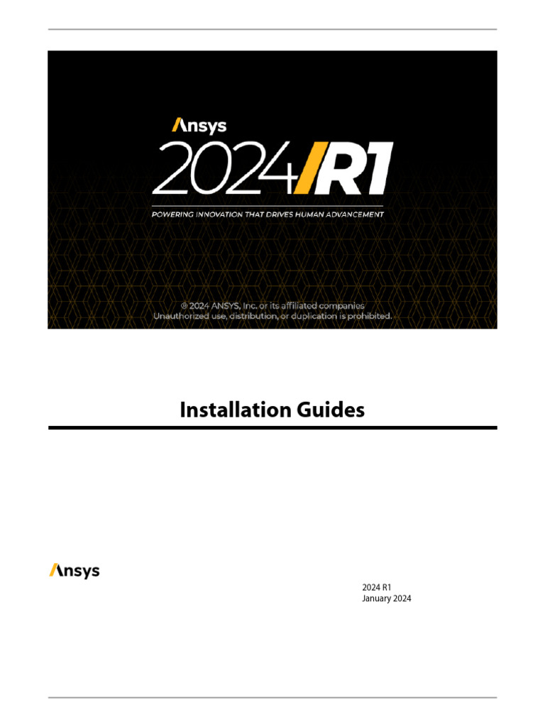 ANSYS Inc. Installation Guides | PDF | Installation (Computer Programs) | Trademark