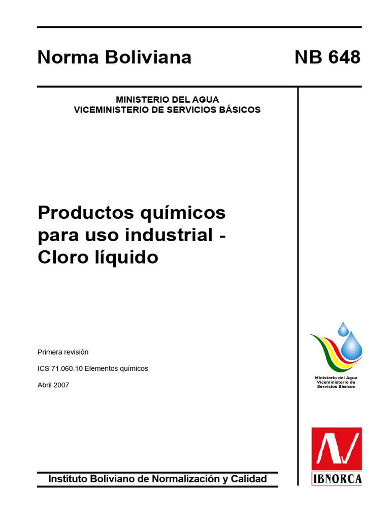 NB 648 | PDF | Vapor | Concentración