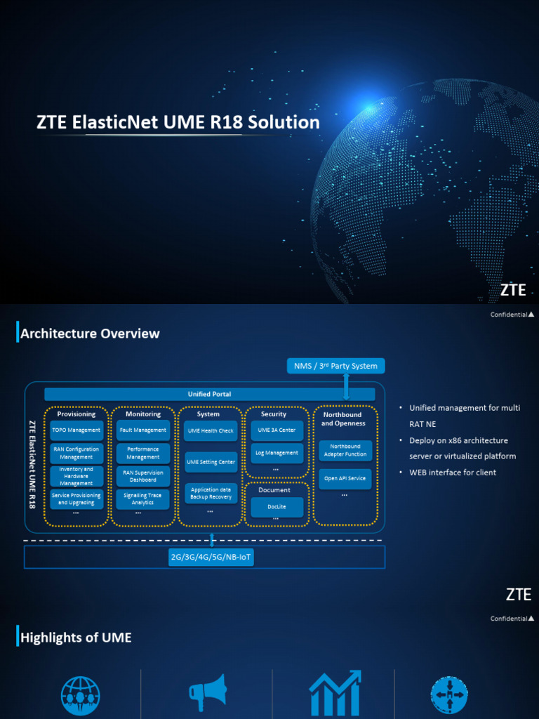 ZTE ElasticNet UME R18 NM Solution | PDF | Computer Network | Computer Networking