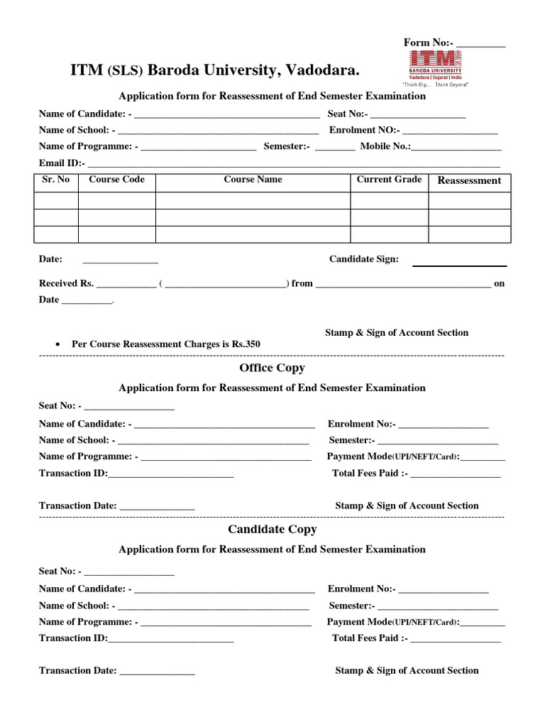 Reassessment Form | PDF | Payments | Banking Technology