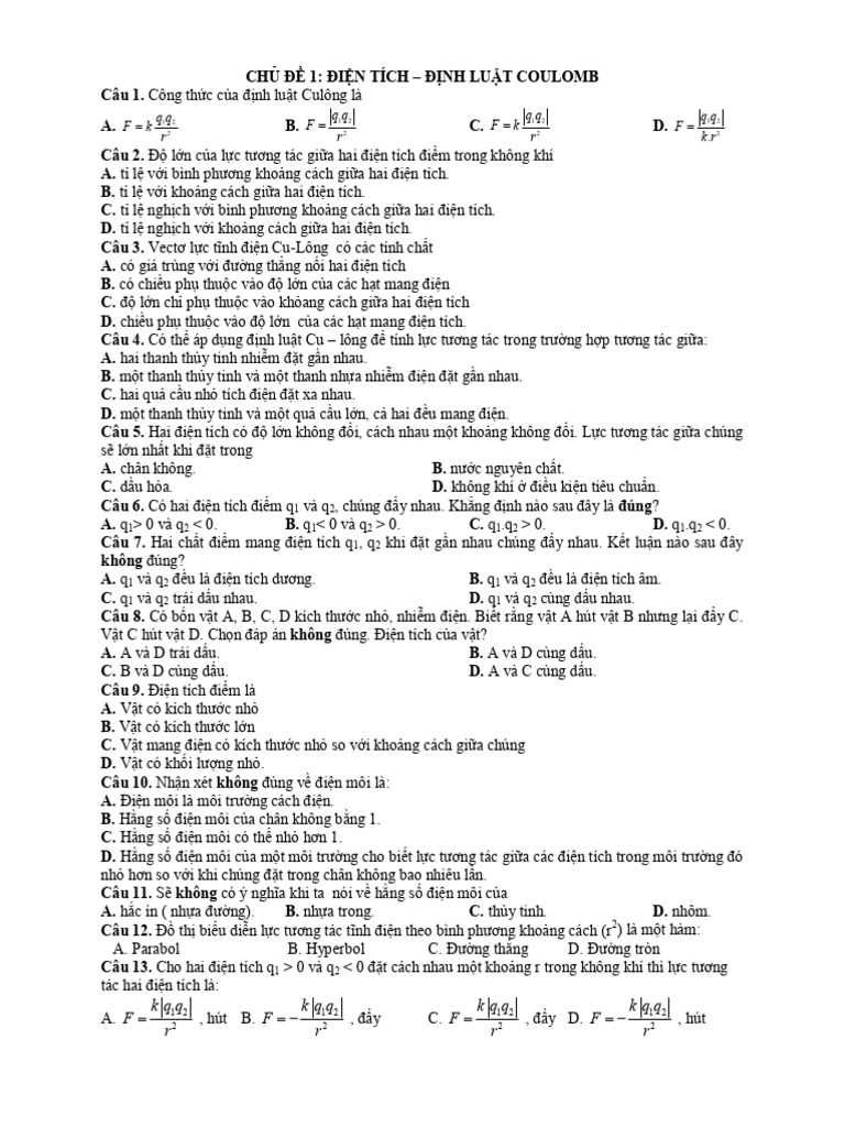 Ôn Thi HK1 K11 in | PDF