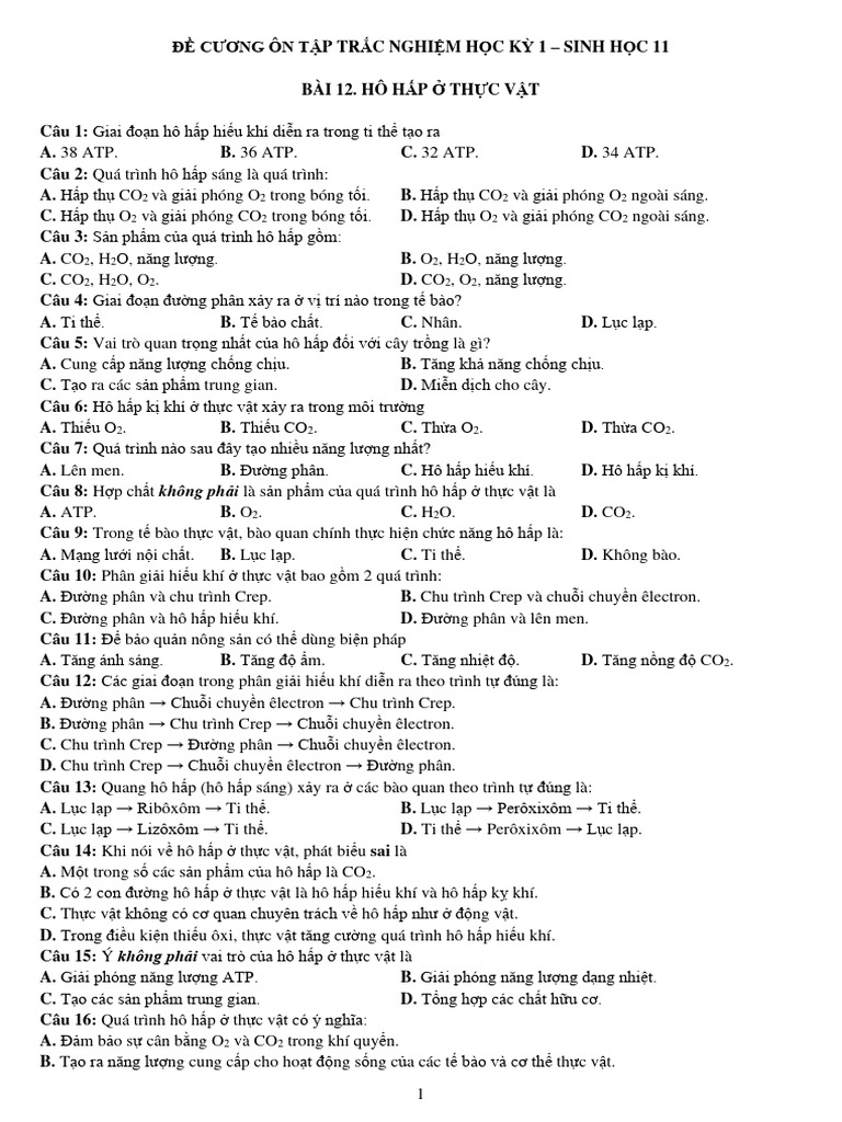 Decuongsinh TN HK1 22 23HS | PDF