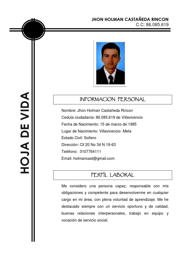 Hoja de Vida -2024 | PDF