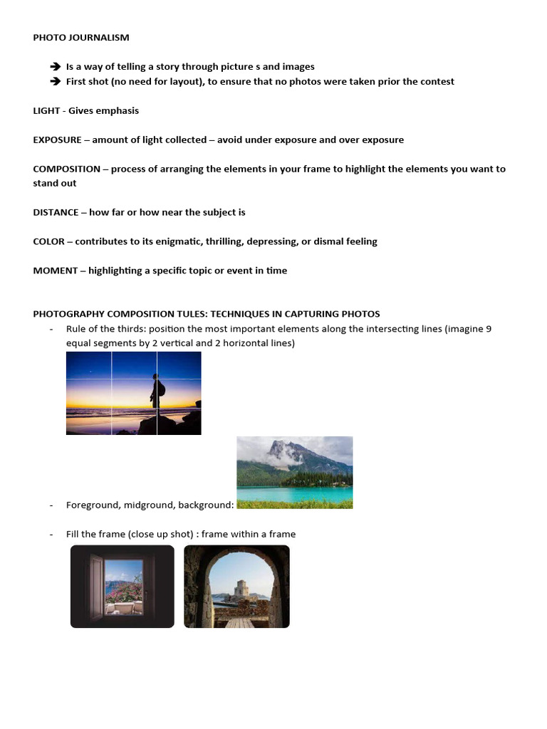 PHOTO JOURNALISM | PDF