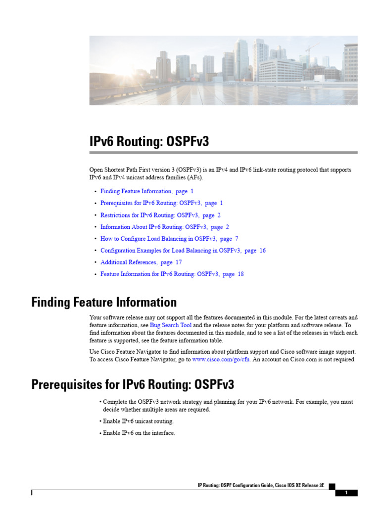 Ip6 Route Ospfv3 | PDF | Routing | Ip Address