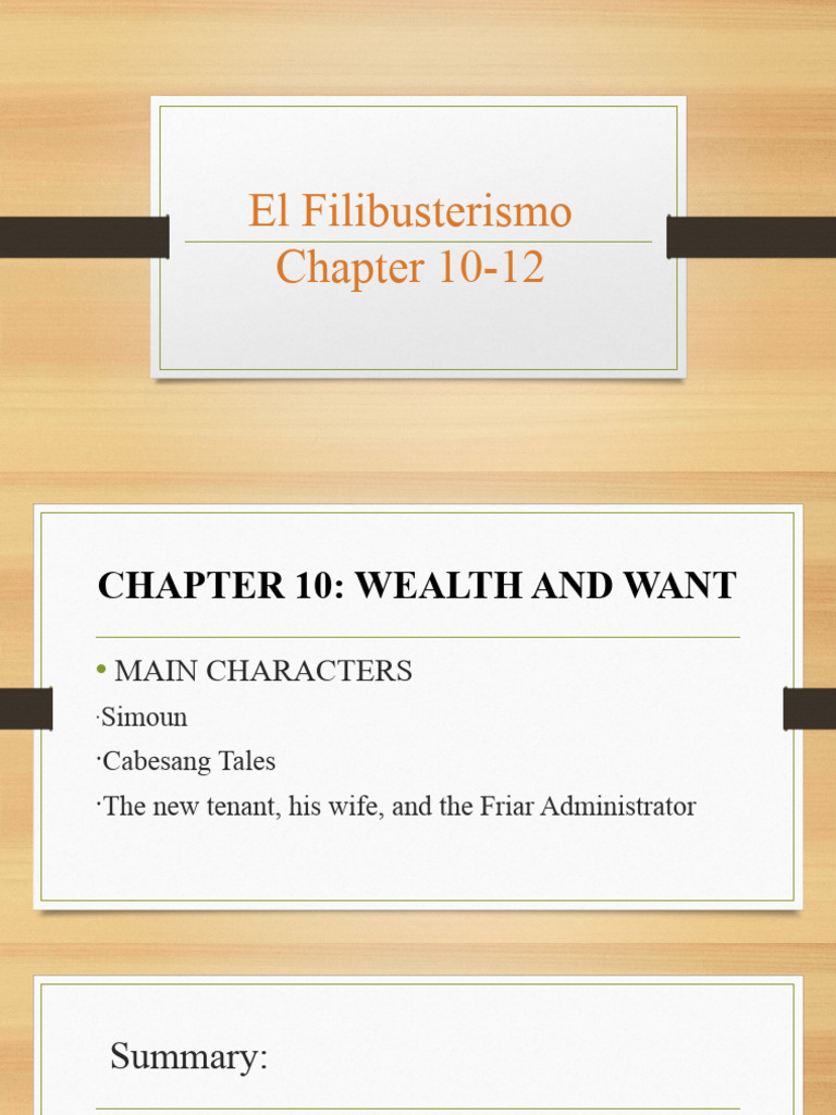 El Filibusterismo Chapter 10-12 BRIANNA | PDF