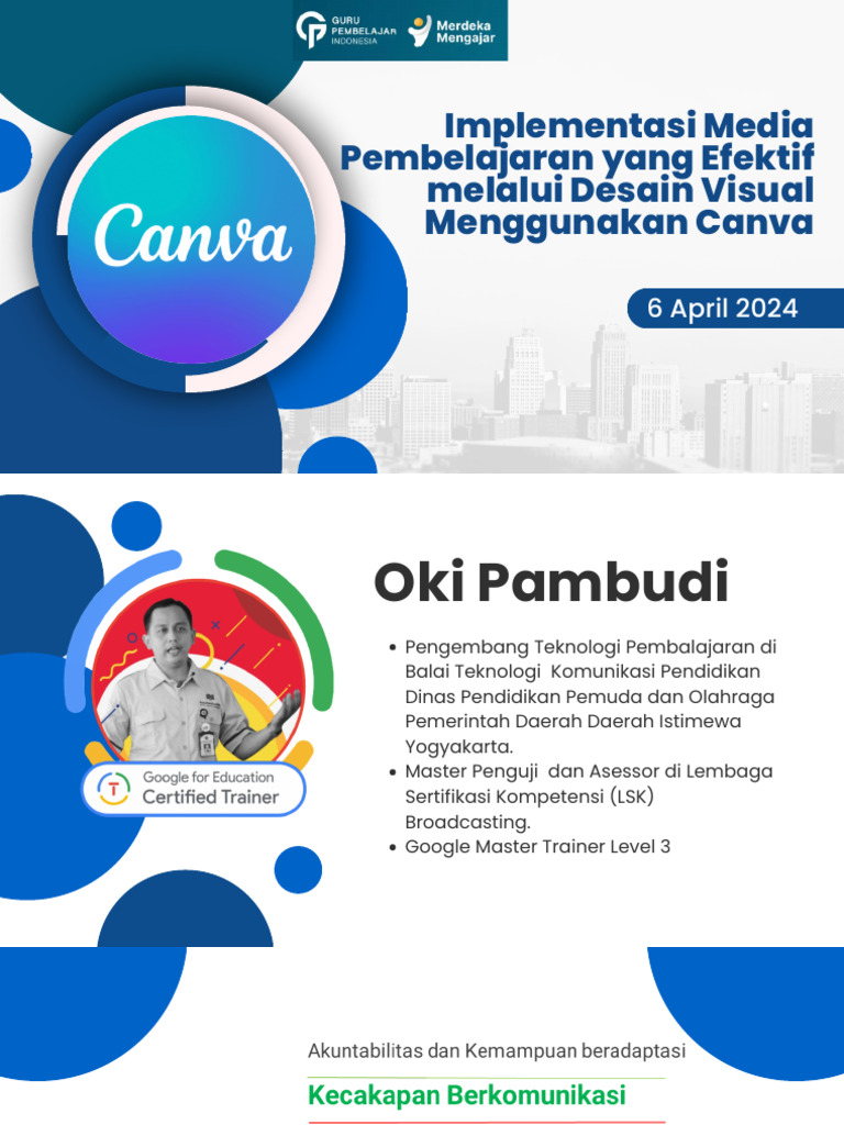 Implementasi Media Pembelajaran Yang Efektif Dengan CANVA | PDF | Seni | Komputer