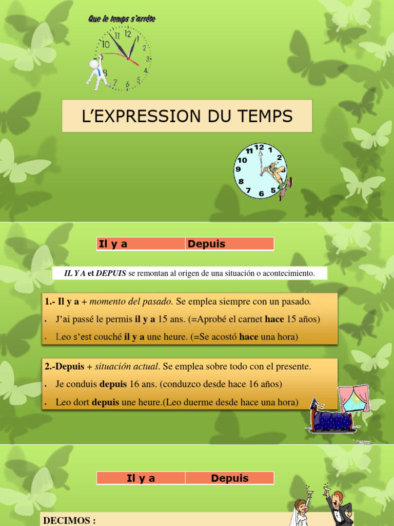 L'EXPRESSION DU TEMPS (PDF Du | PDF | Morfología | Gramática