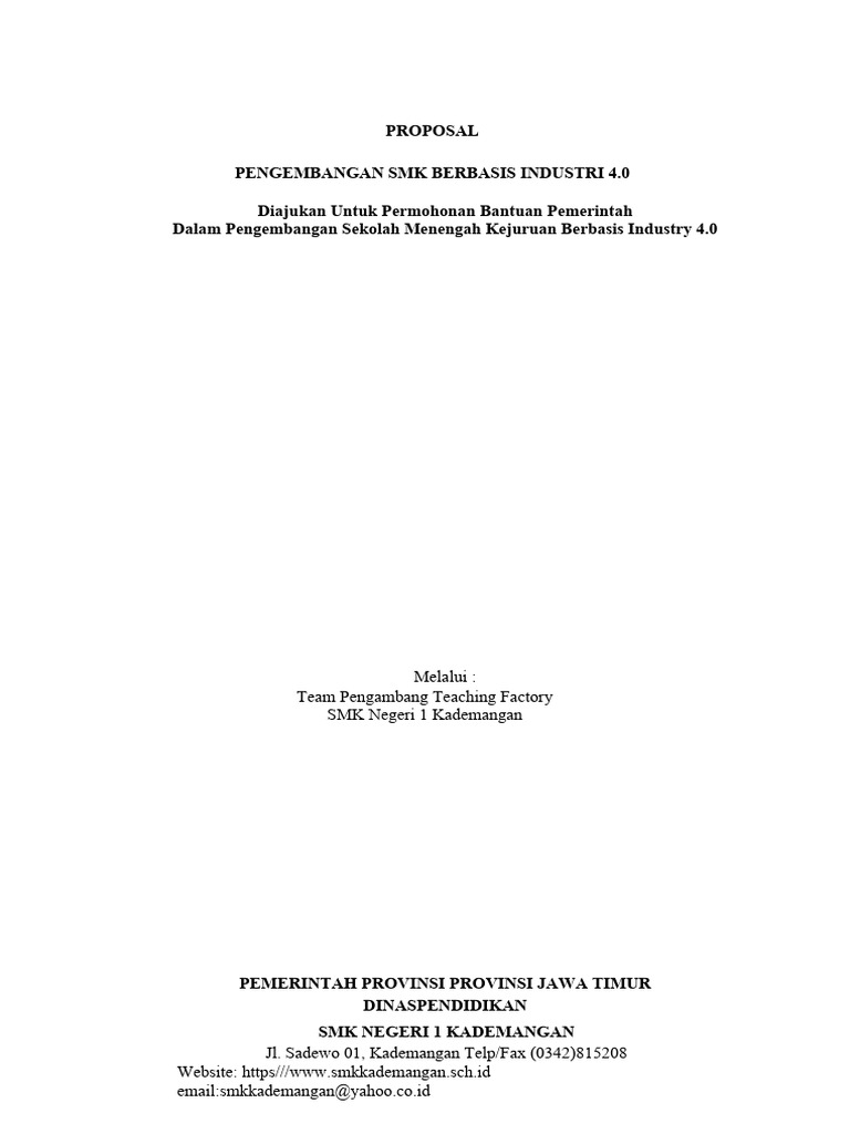 Proposal Tefa BDP | PDF