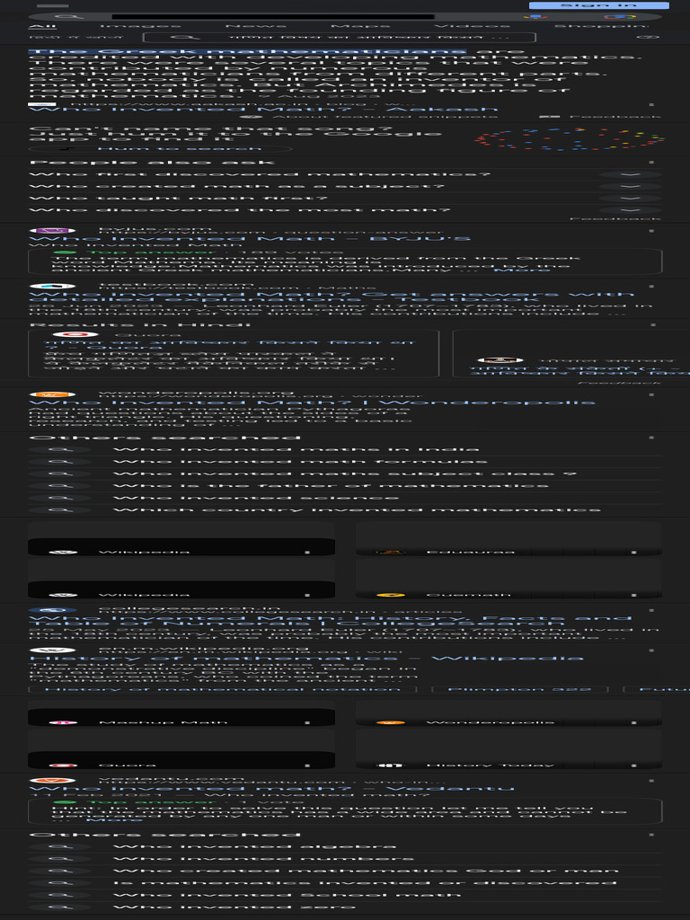 Who Invented Math? | PDF | Mathematics | Observation