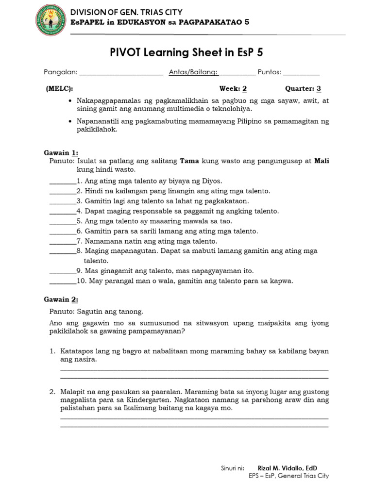 PIVOT EsPAPEL G5 W2 | PDF