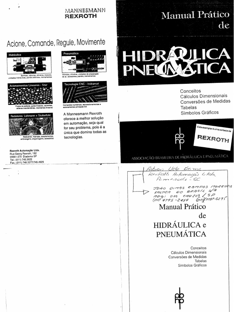 Manual Prático de Hidráulica e Pneumática | PDF