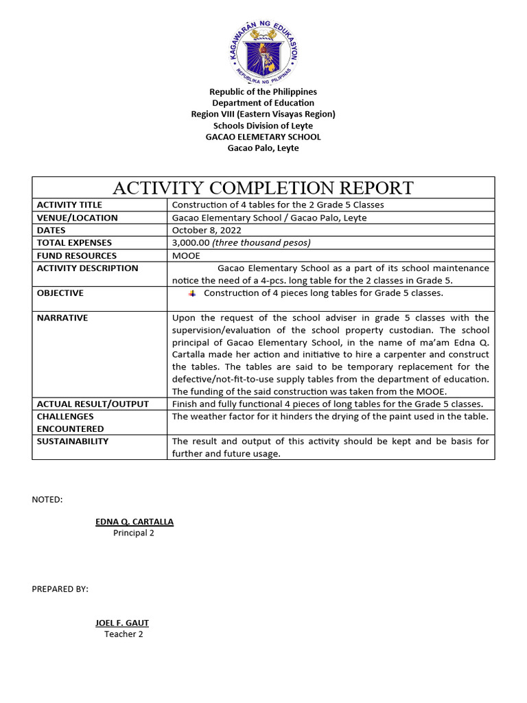 ACR Tables For Grade 5 | PDF