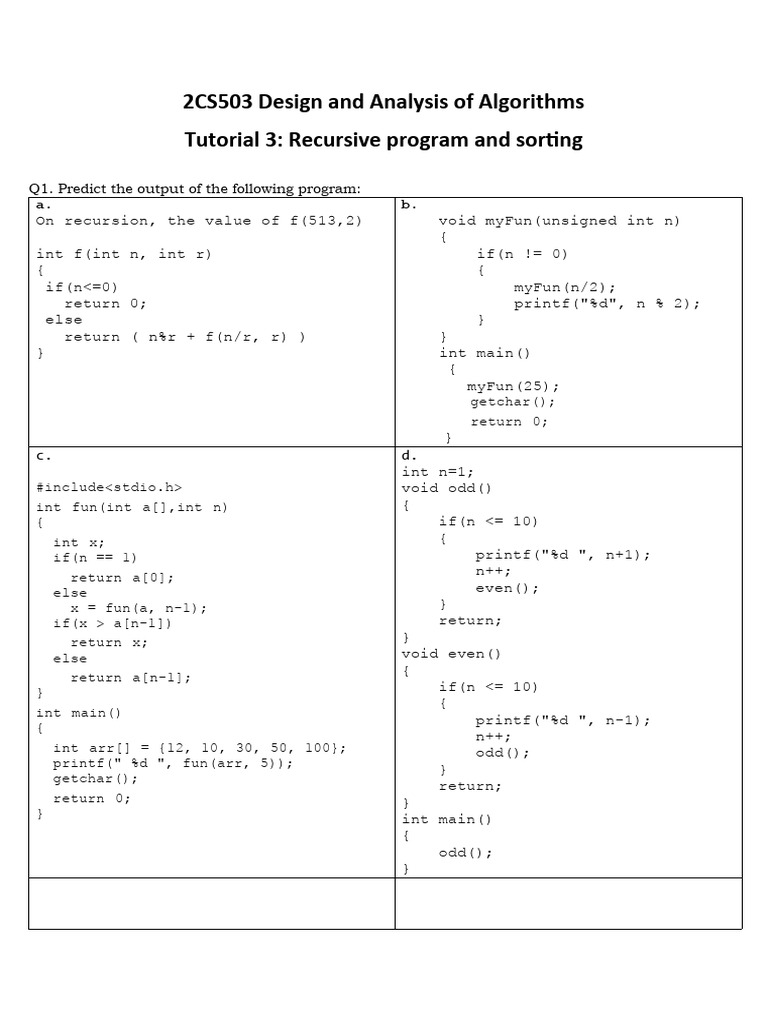 Tutorial No3 | PDF | Applied Mathematics | Computer Programming