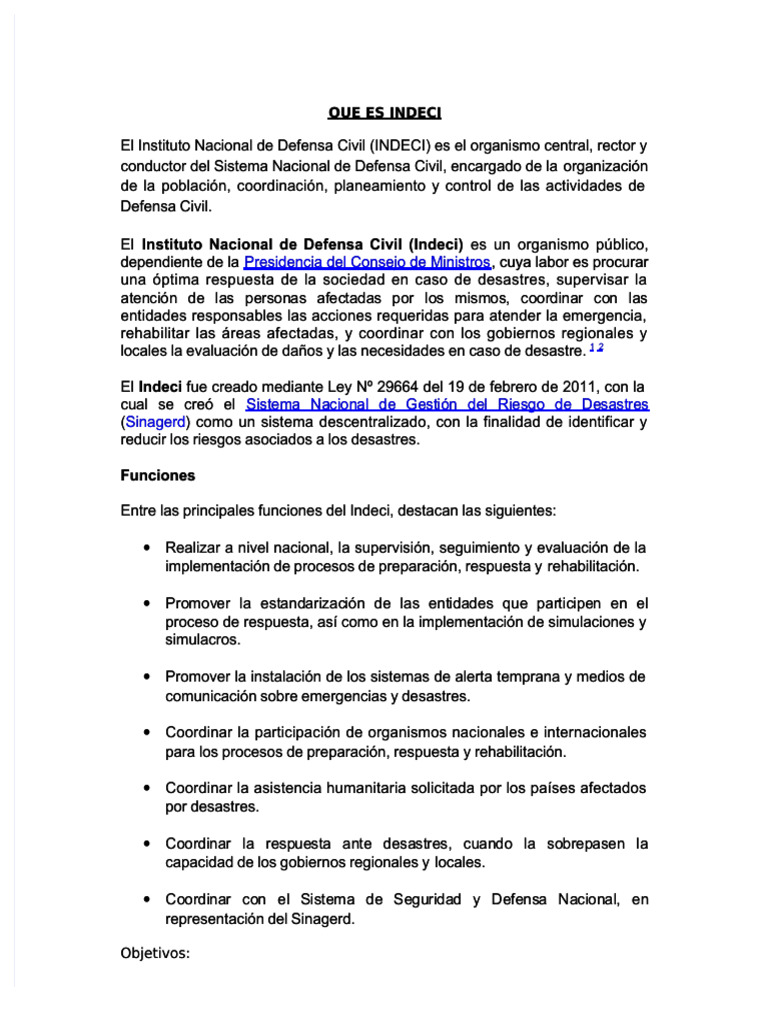 PDF Que Es Indeci - Compress | PDF