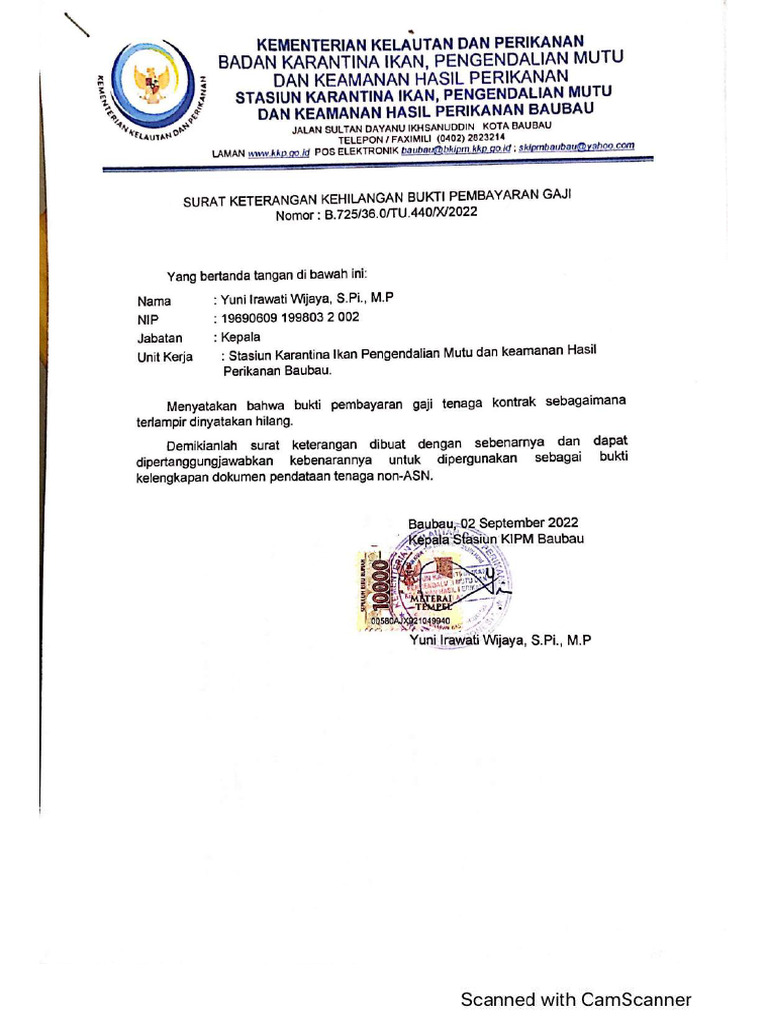 Contoh SPM KKP | PDF