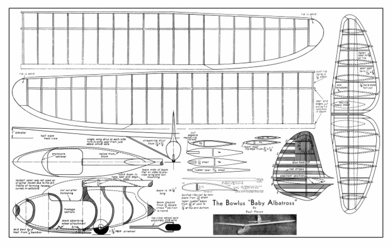 Bolus Baby Albatross - Scale 1930's Glider From July 1938 Air Trails | PDF