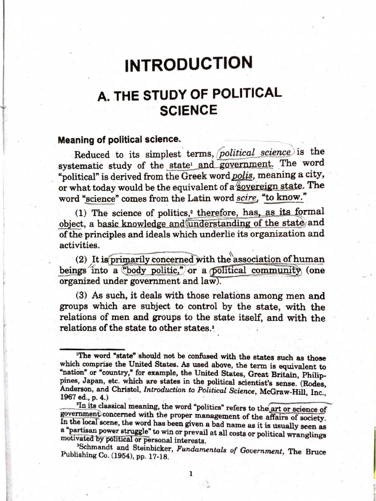 Introduction To Political Science | PDF