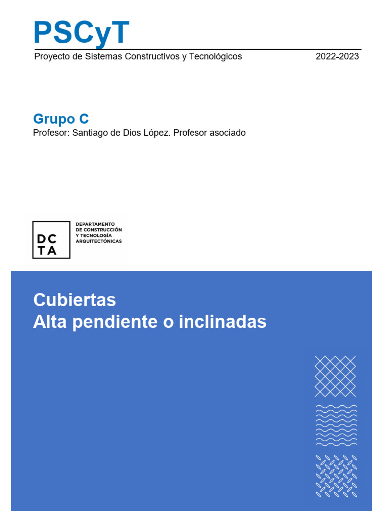 Clase de Cubiertas | PDF | Techo | Materiales