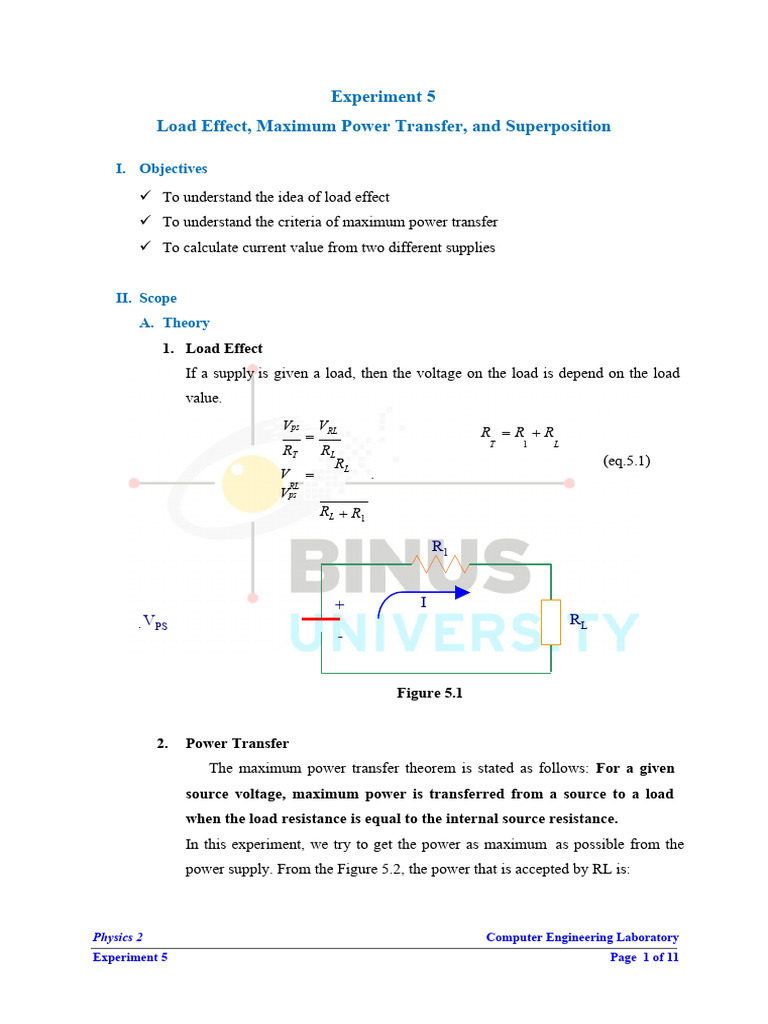 Physics 2 Exp. 05 Even 2324 | PDF | Electrical Network | Computer Engineering