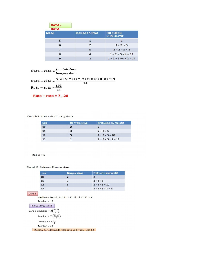 MTK Pengolahan data | PDF