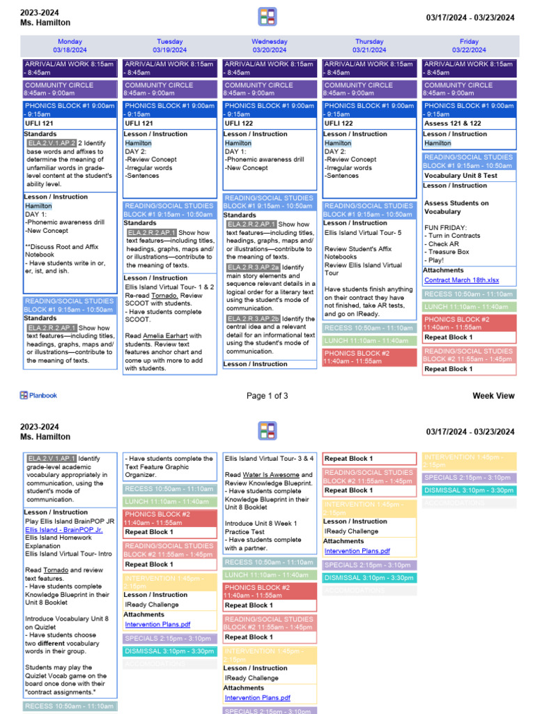 Feap Plans | Download Free PDF | Phonics | Cognitive Science